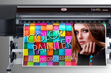 OKI Shows New Wide-Format ColorPainter E-64s Wide-Format Color Printer ...
