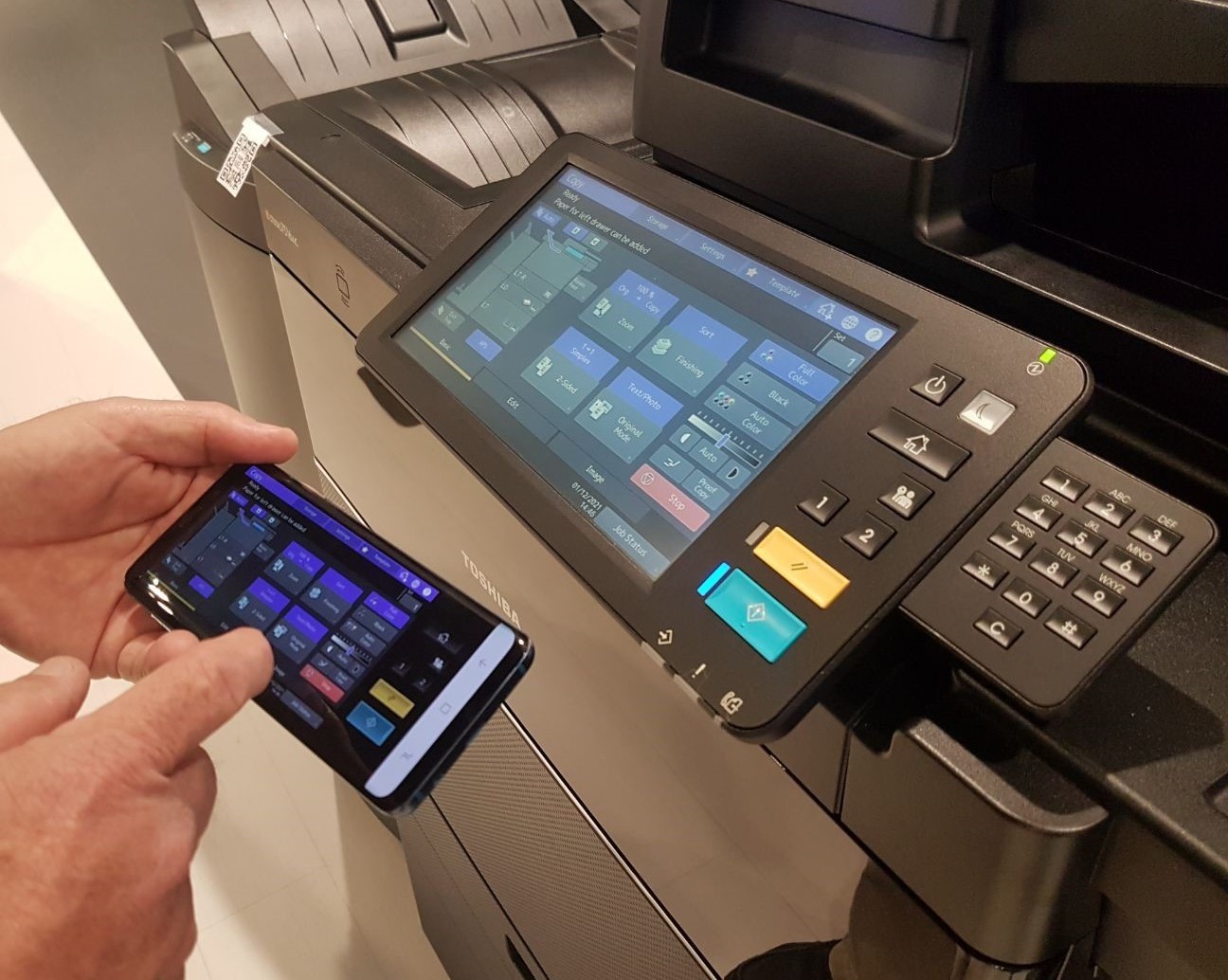 New Toshiba App for Touchless MFP Operation – Wirth Consulting