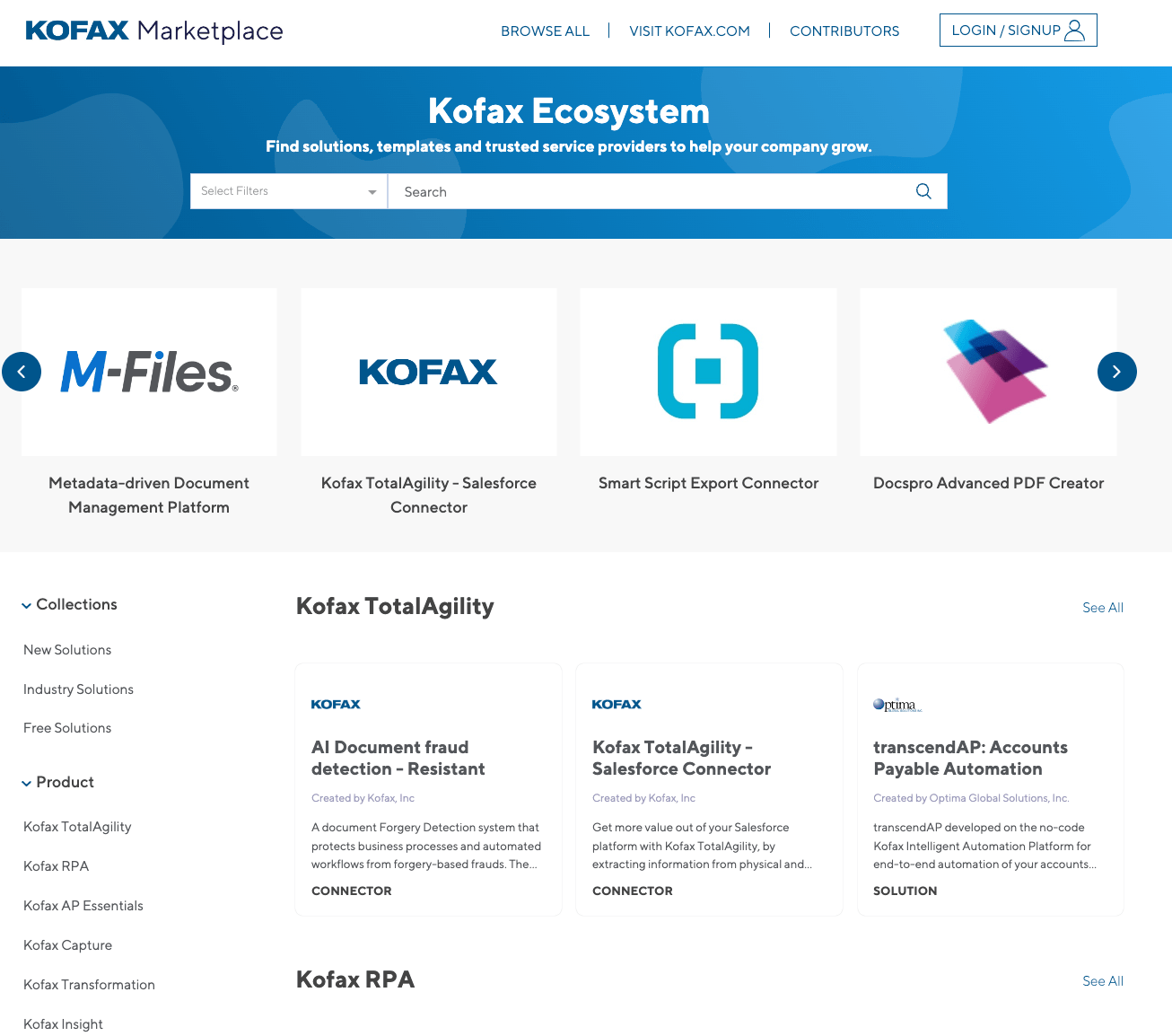 Kofax Relaunches Enhanced Marketplace – Wirth Consulting