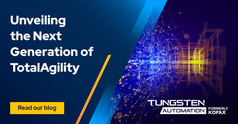 Tungsten Launches TotalAgility 8 with AI Enhancements – Wirth Consulting